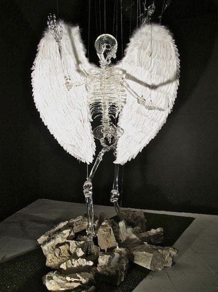 Pharrell Designs Glass Angel Skeleton