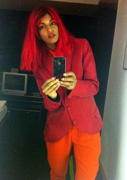 M.I.A. Debuts Flaming Red Hair