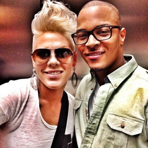 T.I. Rocks with Pink on 'Trouble Man'