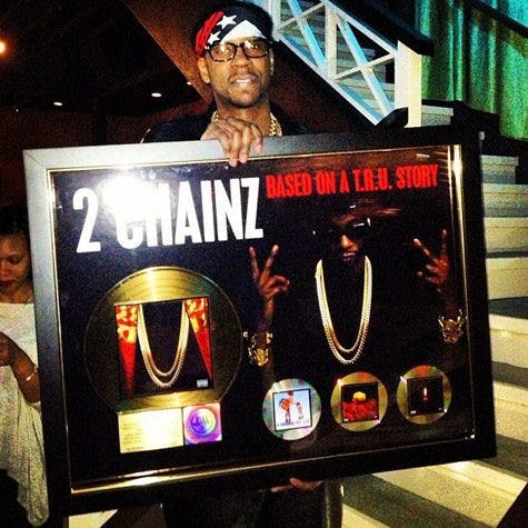 2 Chainz Celebrates Gold Album