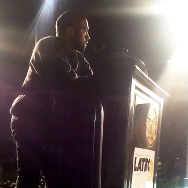 Kanye West Speaks to Graduating Students at L.A. Fashion College