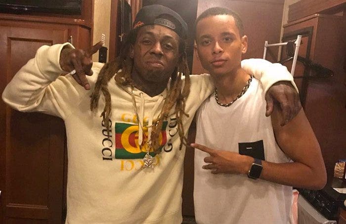 Lil Wayne Takes Photos with Birdman's Children