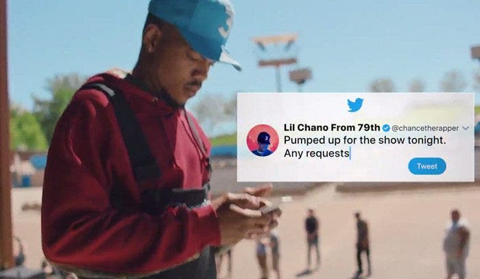 Chance the Rapper Stars in Twitter Commercial