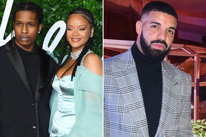 Rihanna and A$AP Rocky Party with Drake