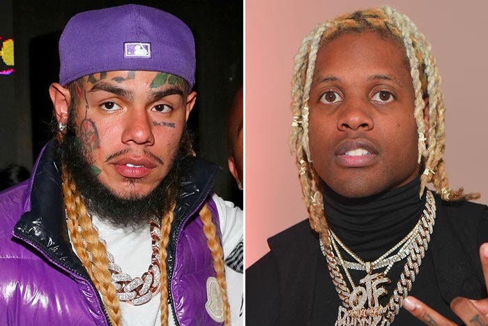 6ix9ine Says He Would 'Violate' Lil Durk in a Boxing Match