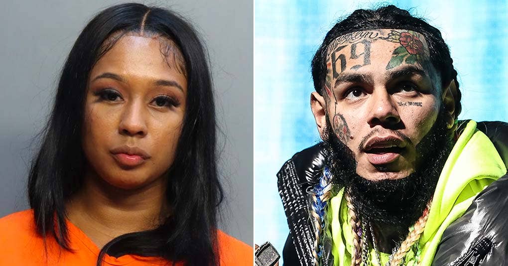 6ix9ine's Girlfriend Arrested for Punching Him - Rap-Up