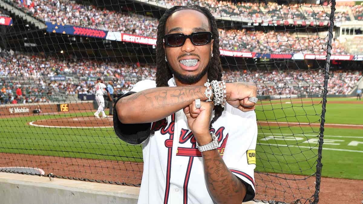 Quavo Previews "Who Wit Me" At Atlanta Braves Game
