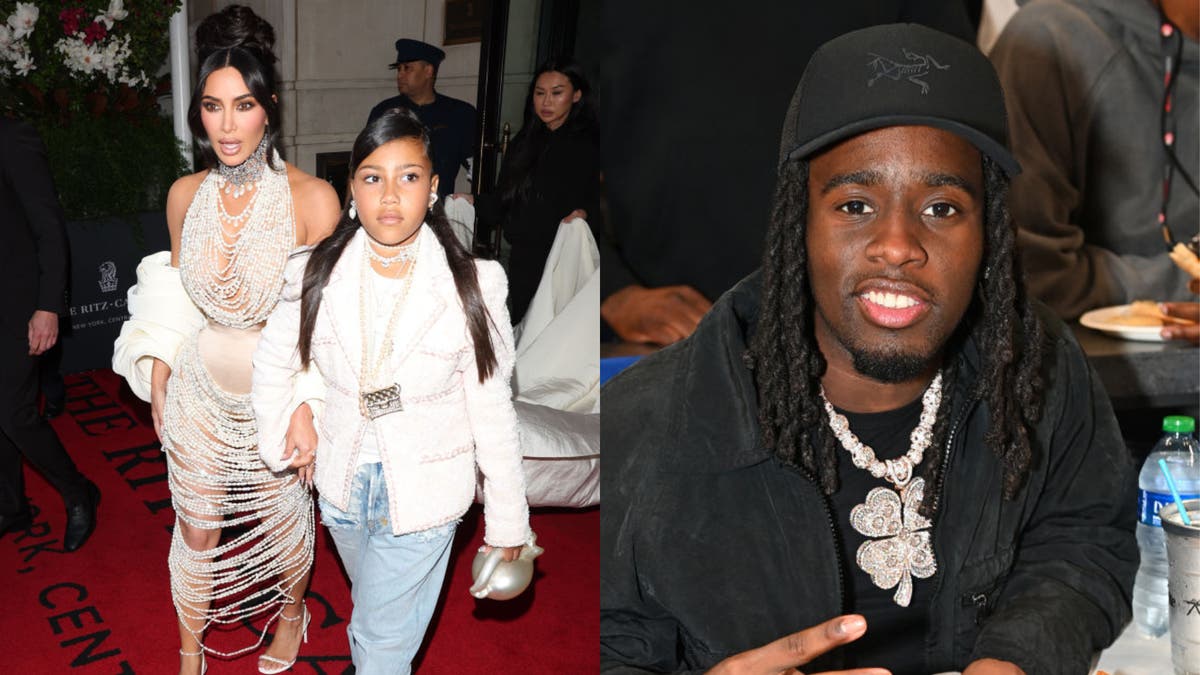 Kim Kardashian Brings Kai Cenat To North West's Birthday Party